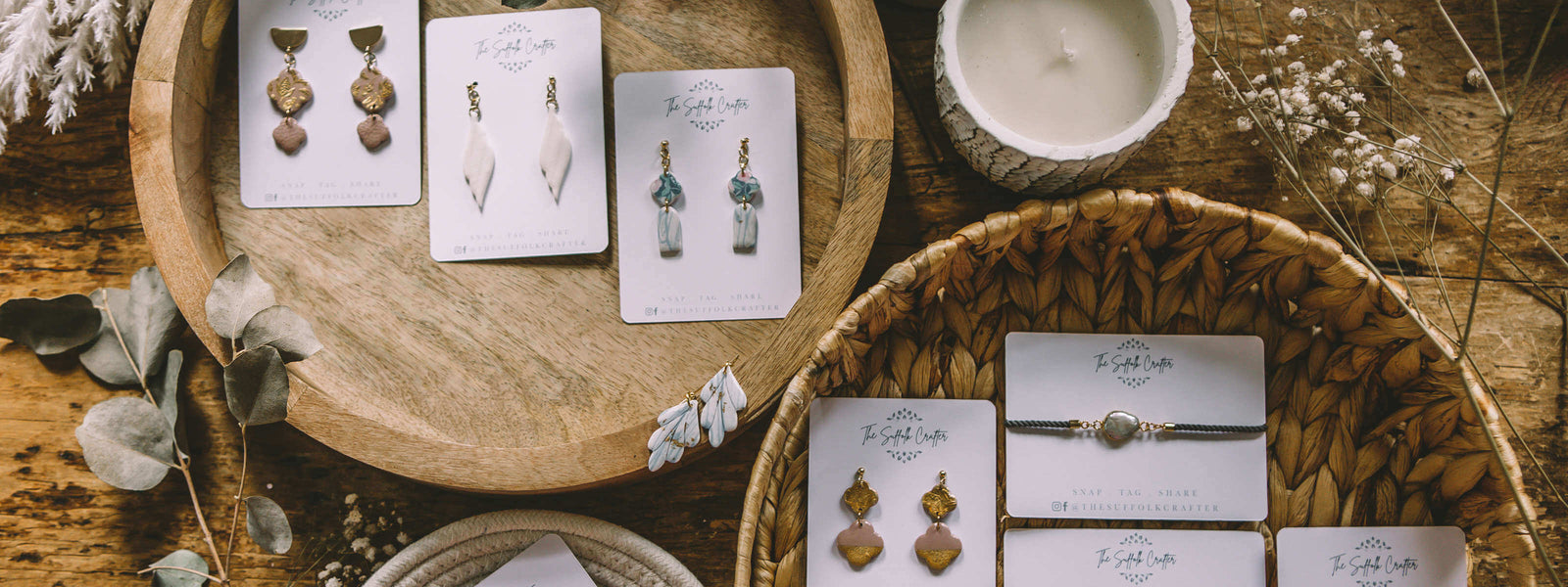 The Suffolk Crafter - handmade jewellery, polymer clay earrings & Gift